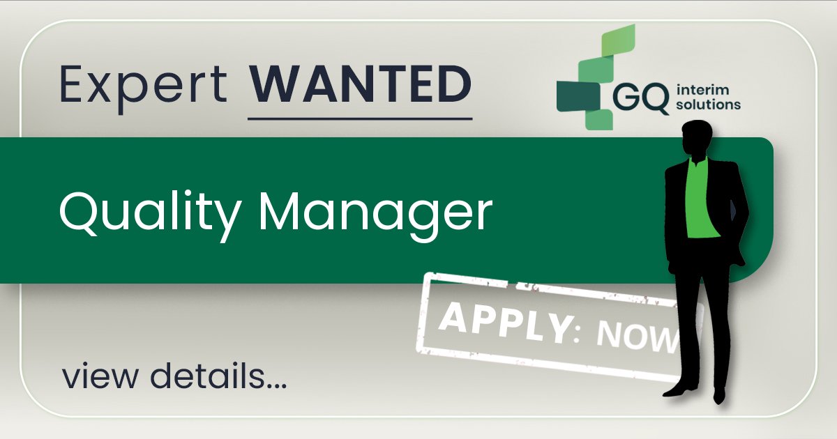 Quality Manager - GQ Interim